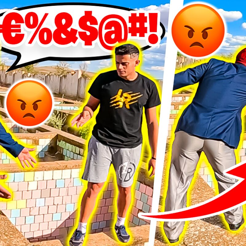 Un hombre me quiere pegar por hacer parkour | Álex Segura - Flooxer | SQUAD