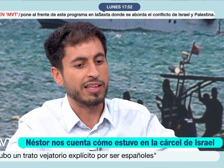 Néstor Prieto, periodista detenido por Israel