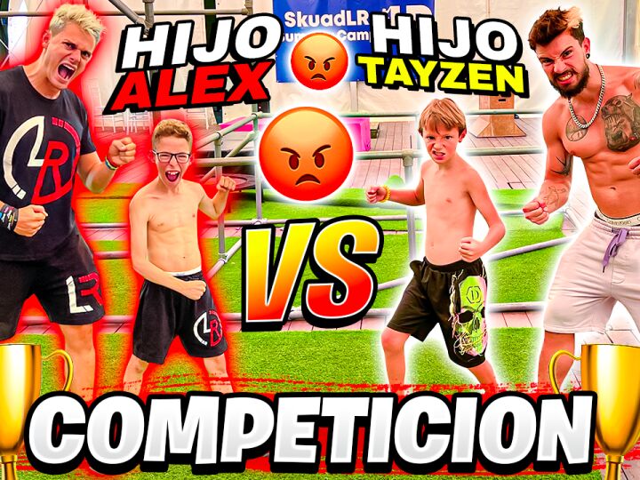 Mi hijo de 10 años vs Hijo de Tayzen *Competición de parkour* | Álex Segura